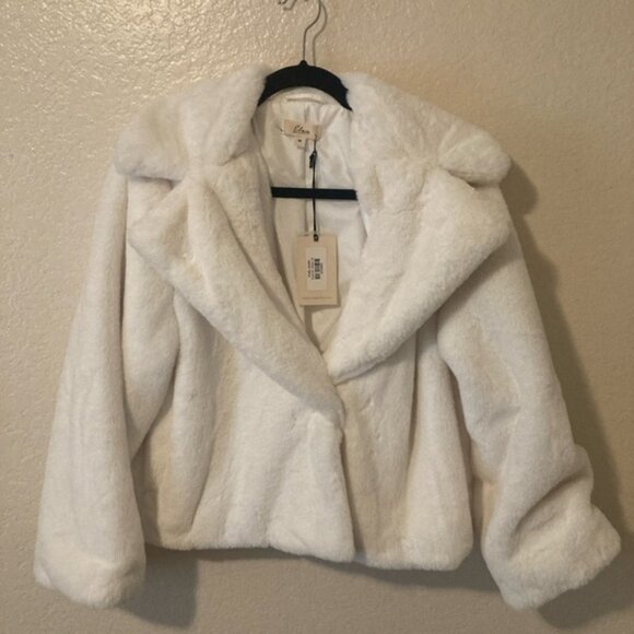Elan | Jackets & Coats | Elan White Teddy Jacket | Poshmark